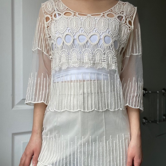 Tops | Vintage Sheer Top | Poshmark